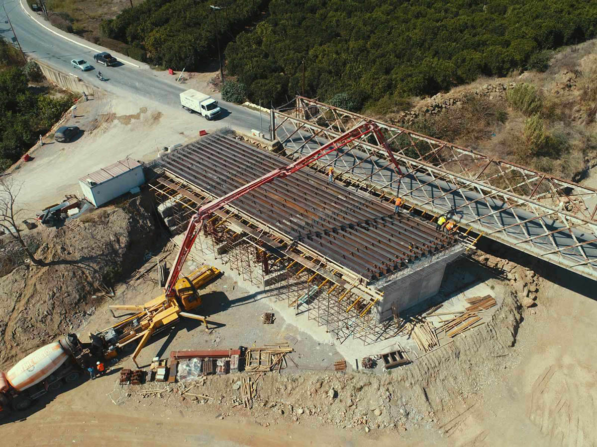Λακωνία: Προχωράει η κατασκευή της νέας γέφυρας του Ευρώτα στη Σκάλα