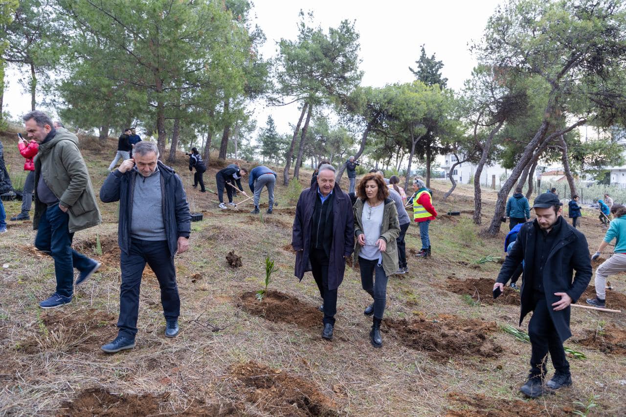 Θεσσαλονίκη: Σε 1.000 τα νέα δέντρα που φυτεύτηκαν σήμερα στην Τριανδρία